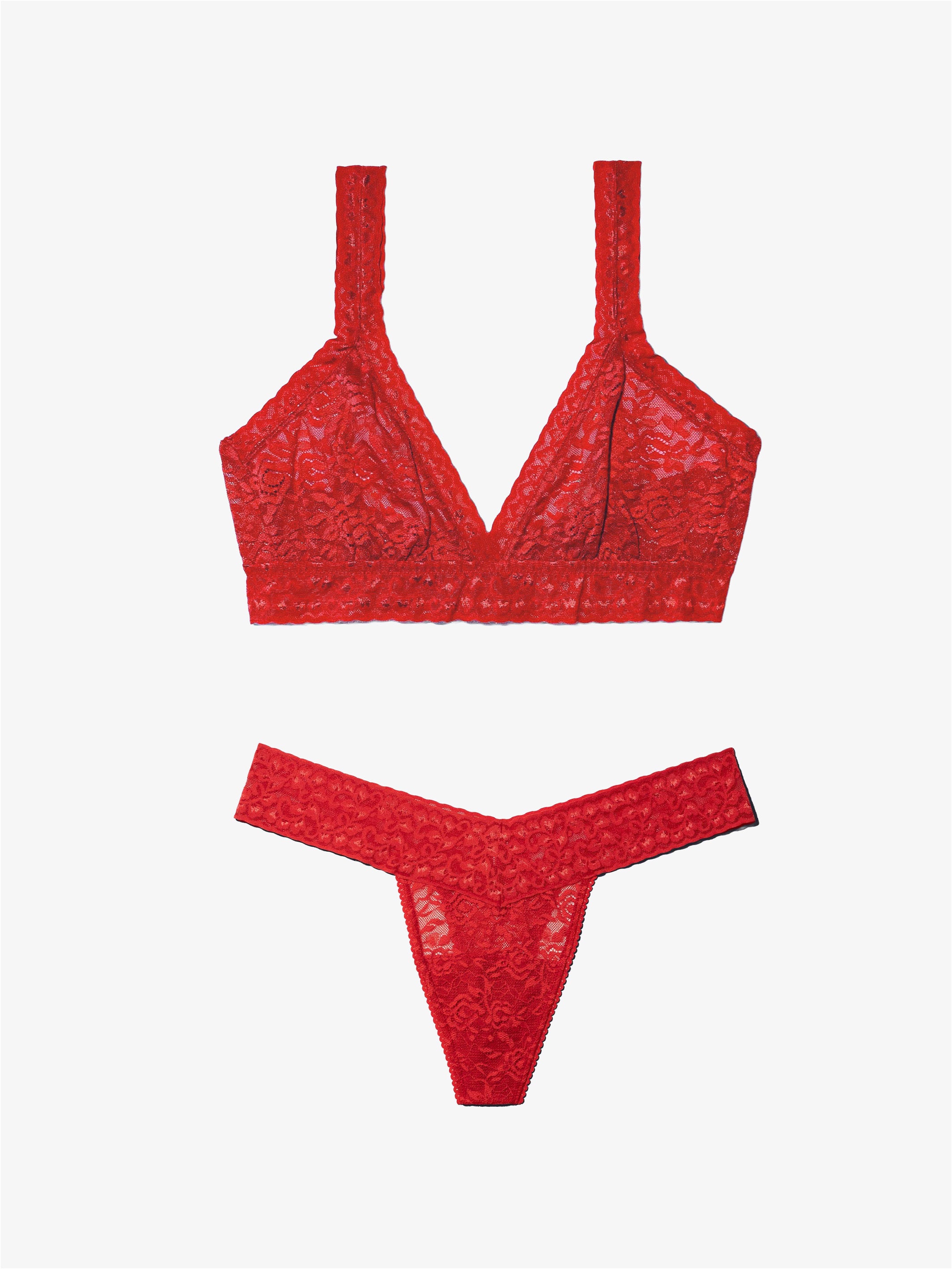 Lace Thong + Lace Bralette - Love – Lace Laboratory
