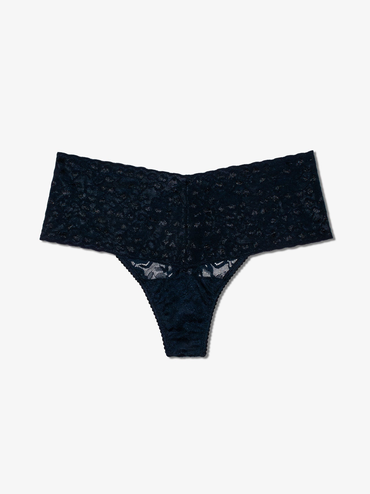 High Waist Thong Midnight Saga - Premium Lace Undertøj | Lace Laboratory
