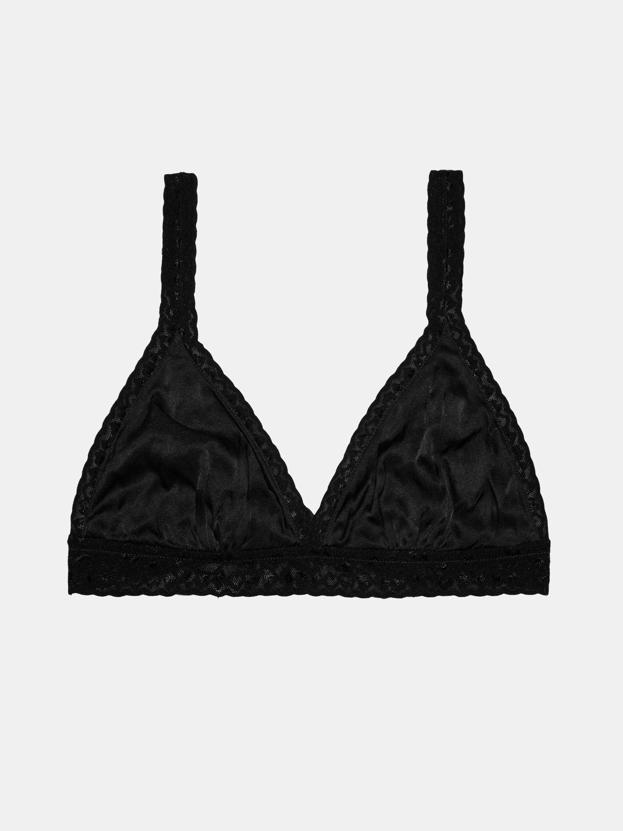 Bow Bralette Liquorice Therapy - Premium Silk Underwear | Lace Laboratory